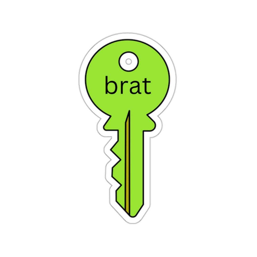 Brat Kiss-cut Stickers, Charli XCX Inspired Sticker, Key Sticker, Brat ...