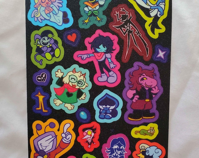 Deltarune Character Sticker Sheet - Etsy