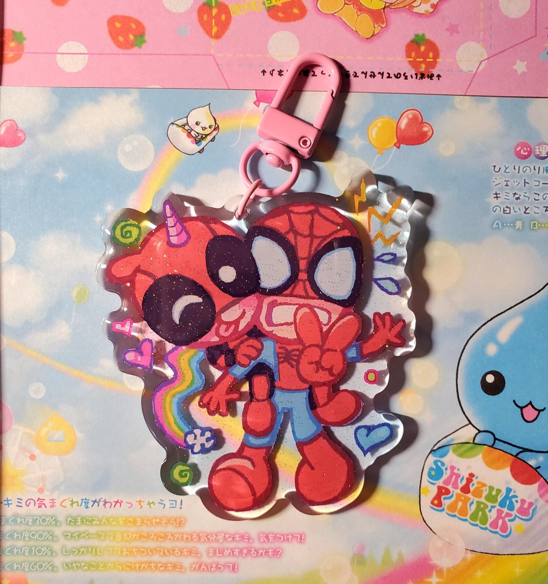 Spideypool Piggyback Acrylic Charm - Etsy