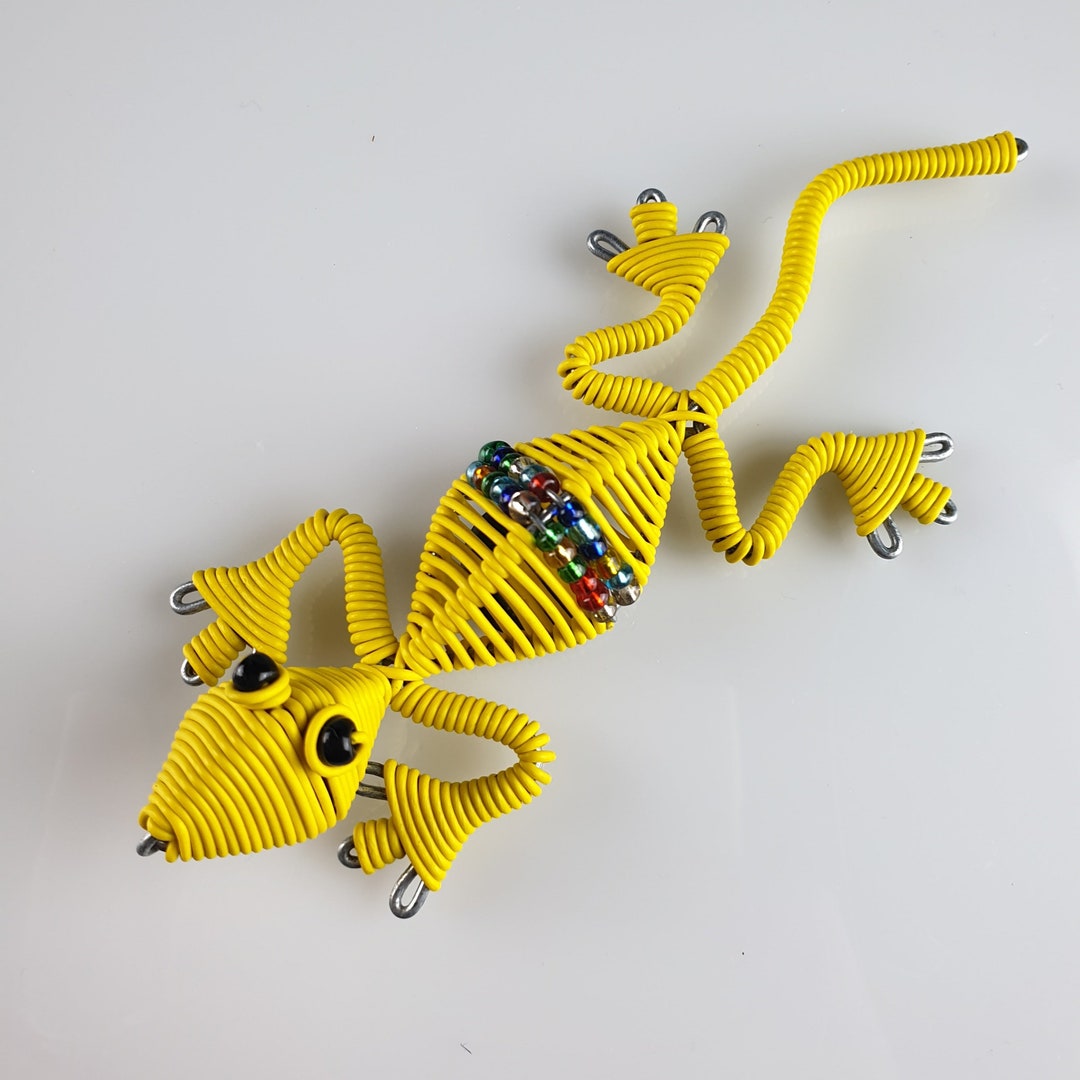 Good Luck Gecko Fridge Magnet yellow - Etsy