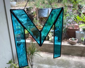 Stained Glass M - Etsy