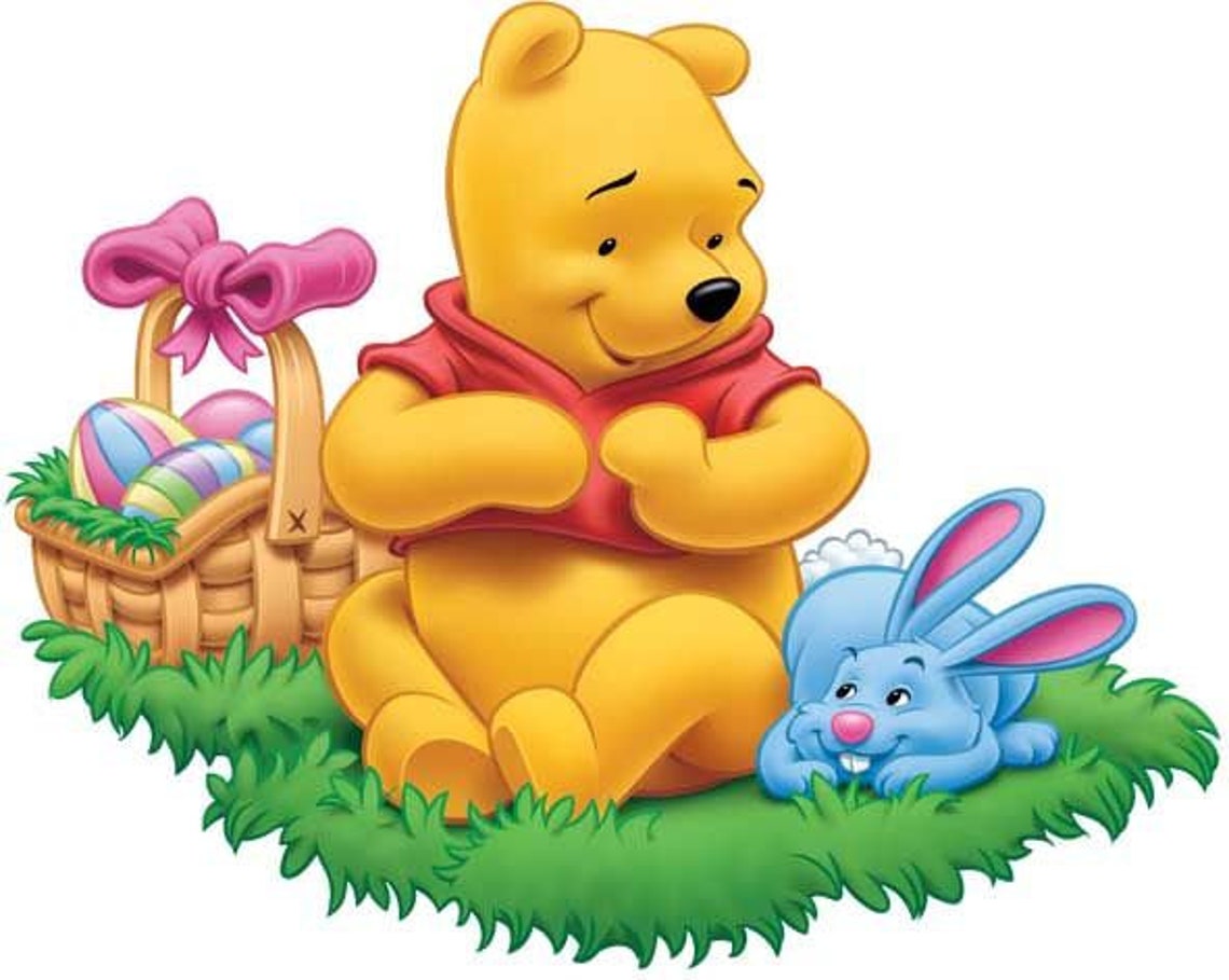 File Bundle: Easter Pooh Bear PNG, JPG, and Cross Stitch Pattern PDF - Etsy