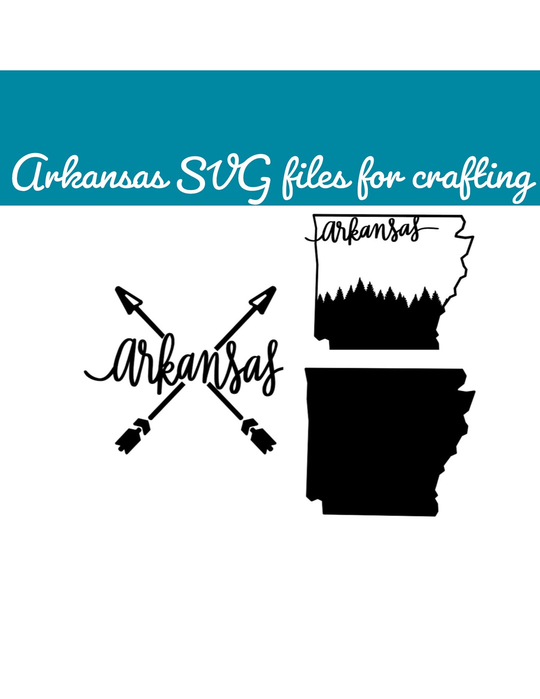 Arkansas Designs SVG File, Digital Download - 3 Different Designs! - Etsy