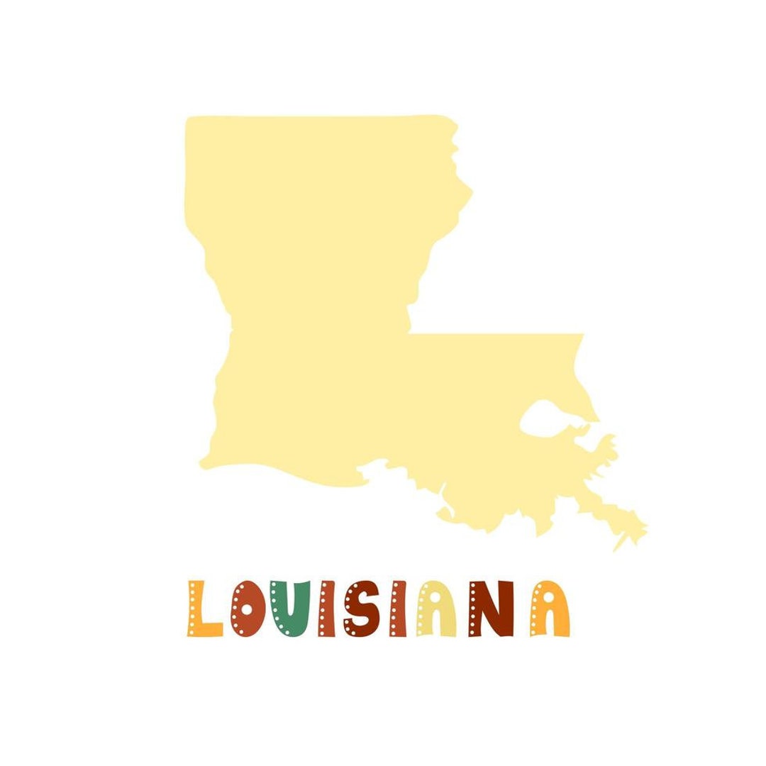 Louisiana State Outline and Lettering Cross Stitch Pattern PDF and JPG ...