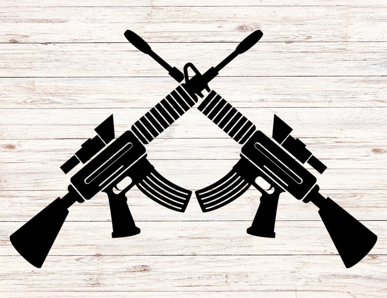 Gun SVG Bundle With 40 Different Designs of Different Rifles - Etsy