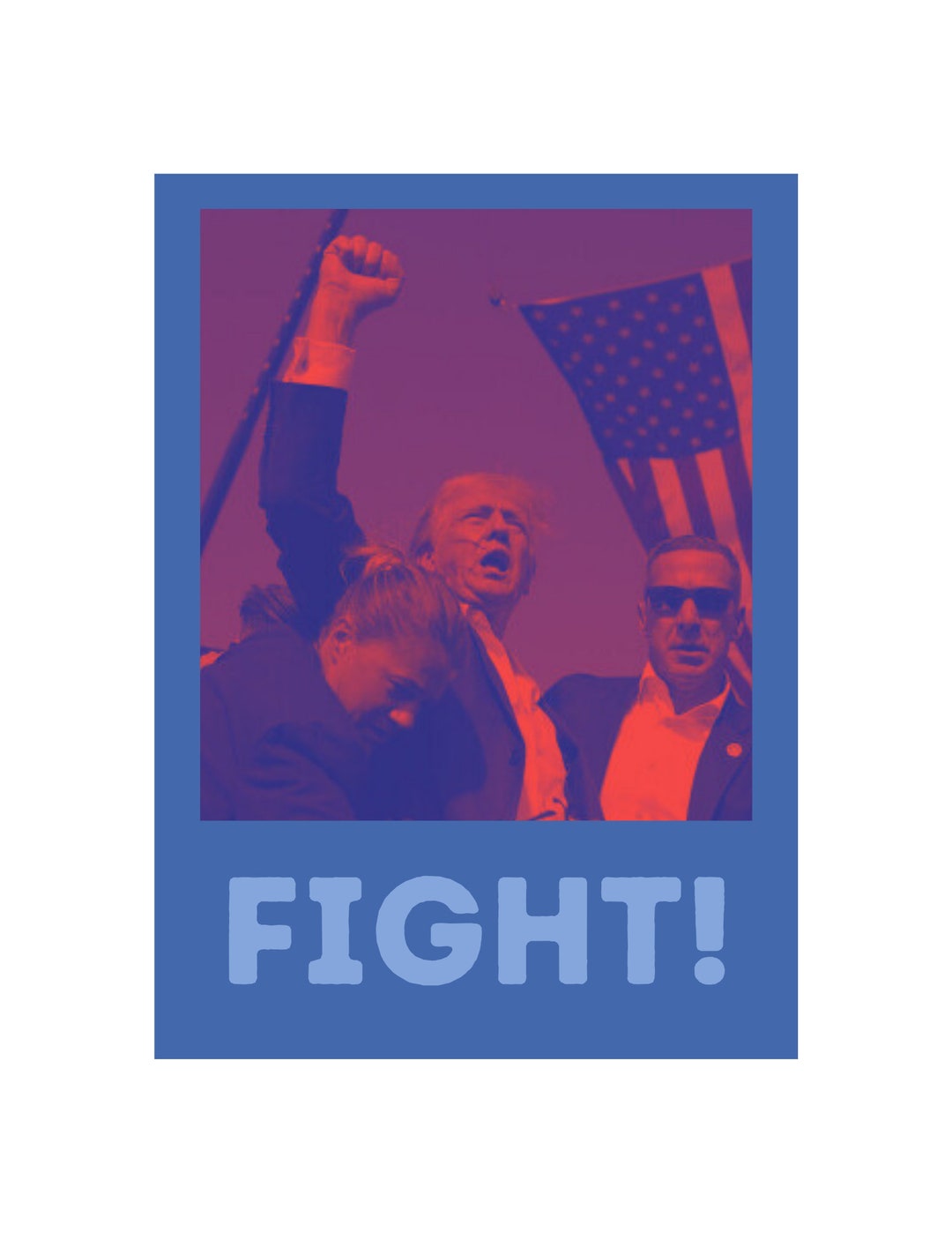 Fight! Trump Survival Photo Cross Stitch Pattern PDF - Etsy