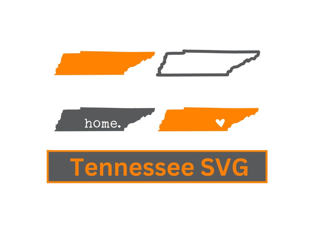 Tennessee: Home is Where the Heart is SVG - Etsy