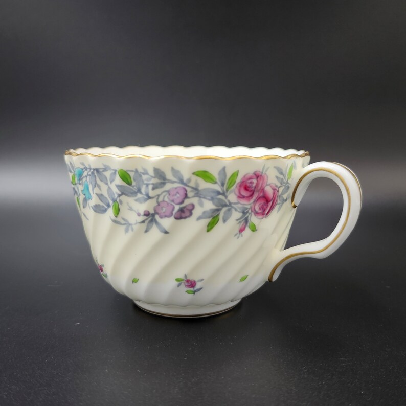 Minton Printemps Flat Tea Cup & Saucer Set England #5370 C.1939-1969 ...