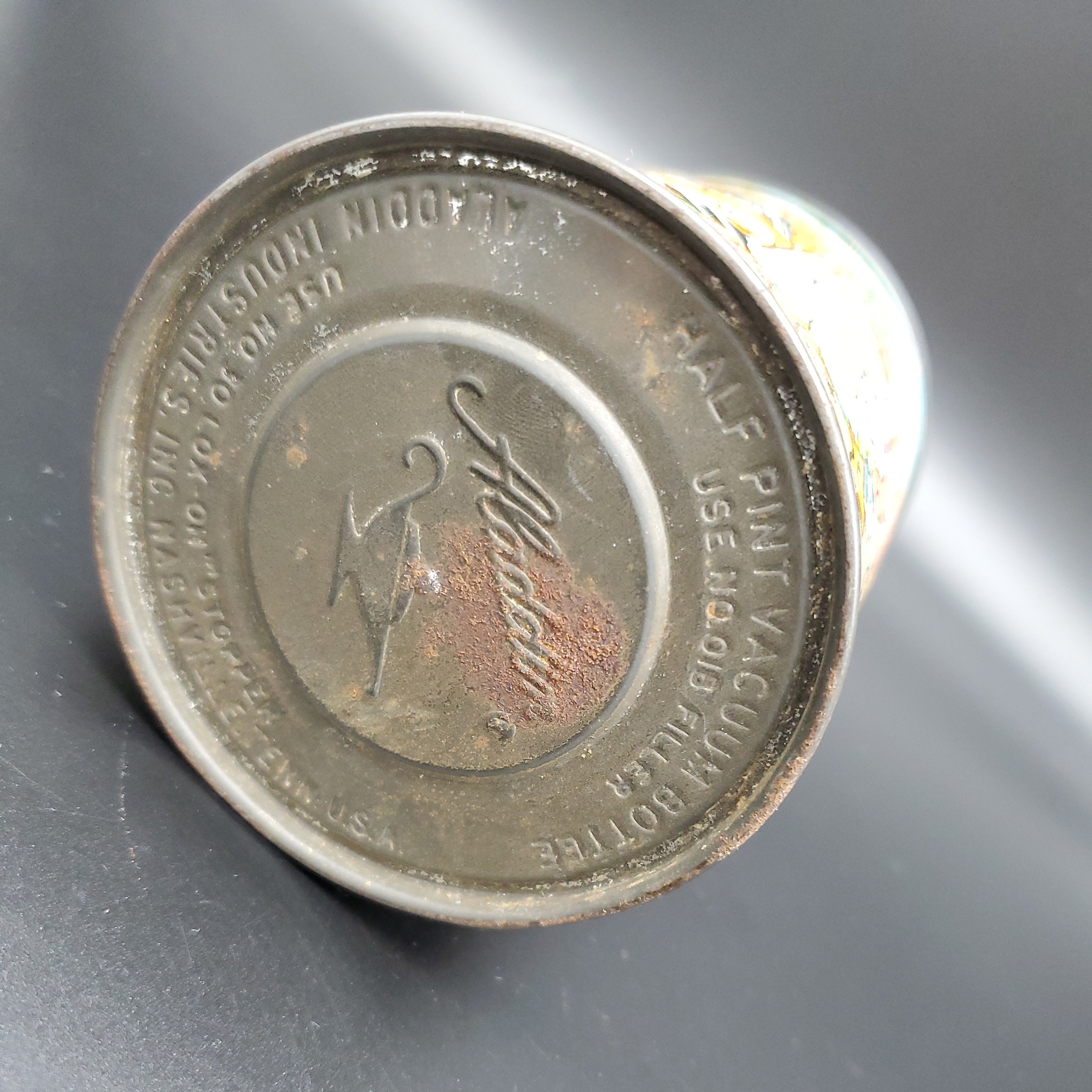 Rare Aladdin Industries Mickey Mouse Metal Half Pint Disney Mickey ...