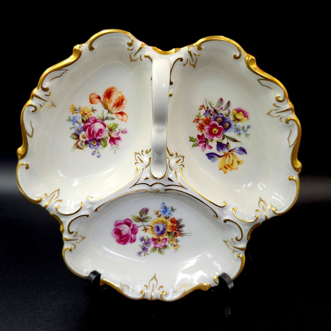 Jlmenau Reichenbach Vintage Relish Porcelain Serving Dish Tray German ...