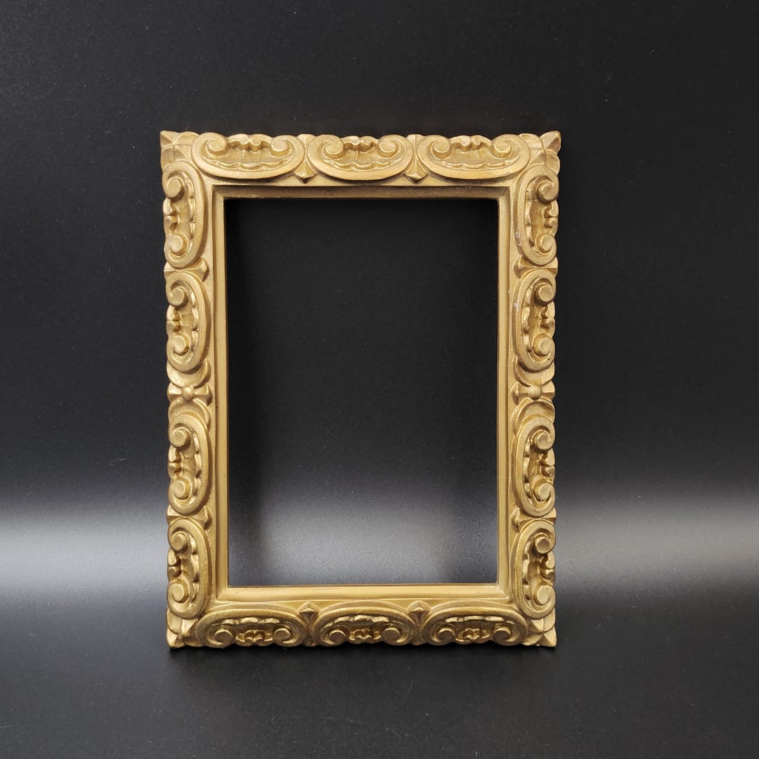 Vintage Syroco / Homeco Style Gold Ornate Picture Frame Plastic No ...