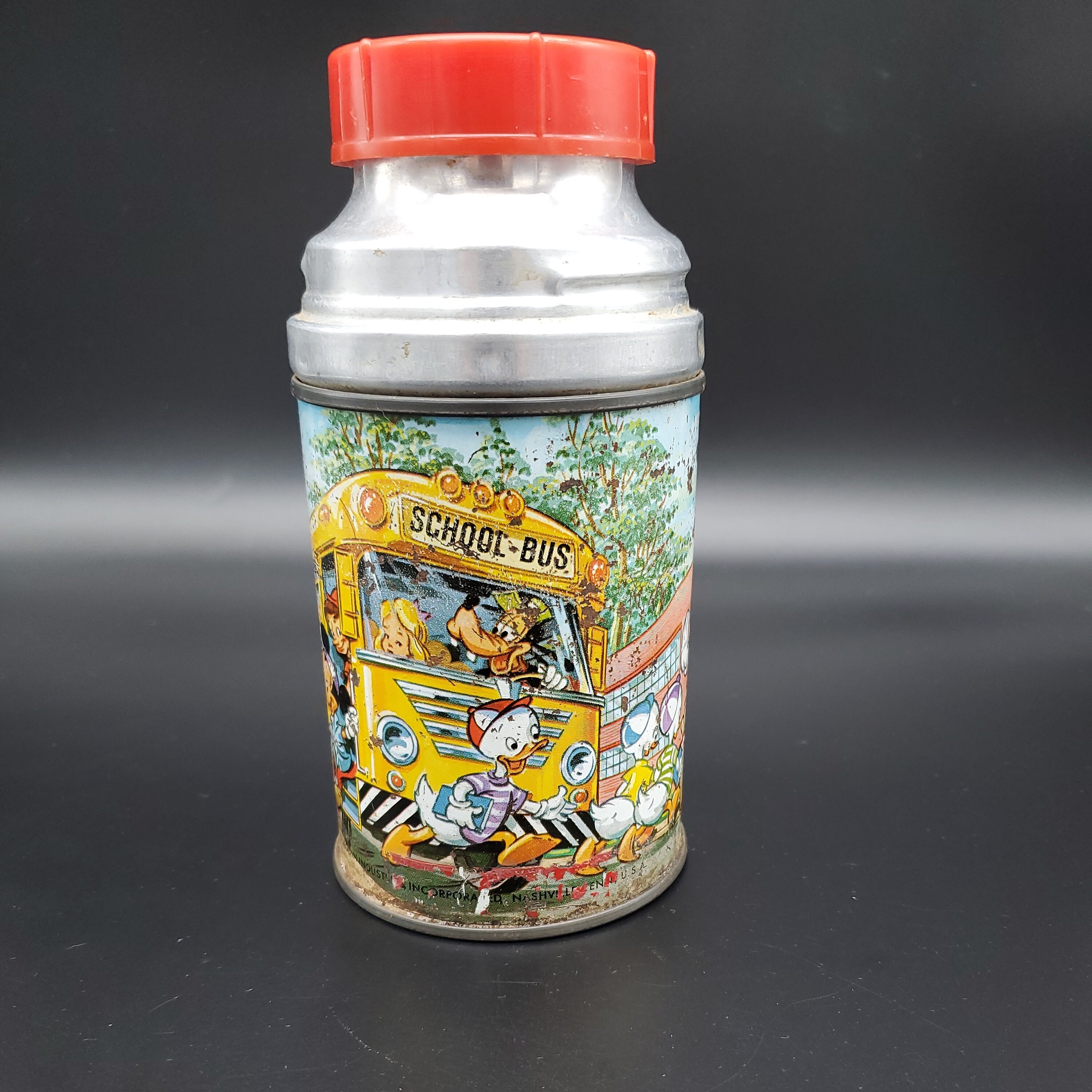 Rare Aladdin Industries Mickey Mouse Metal Half Pint Disney Mickey ...