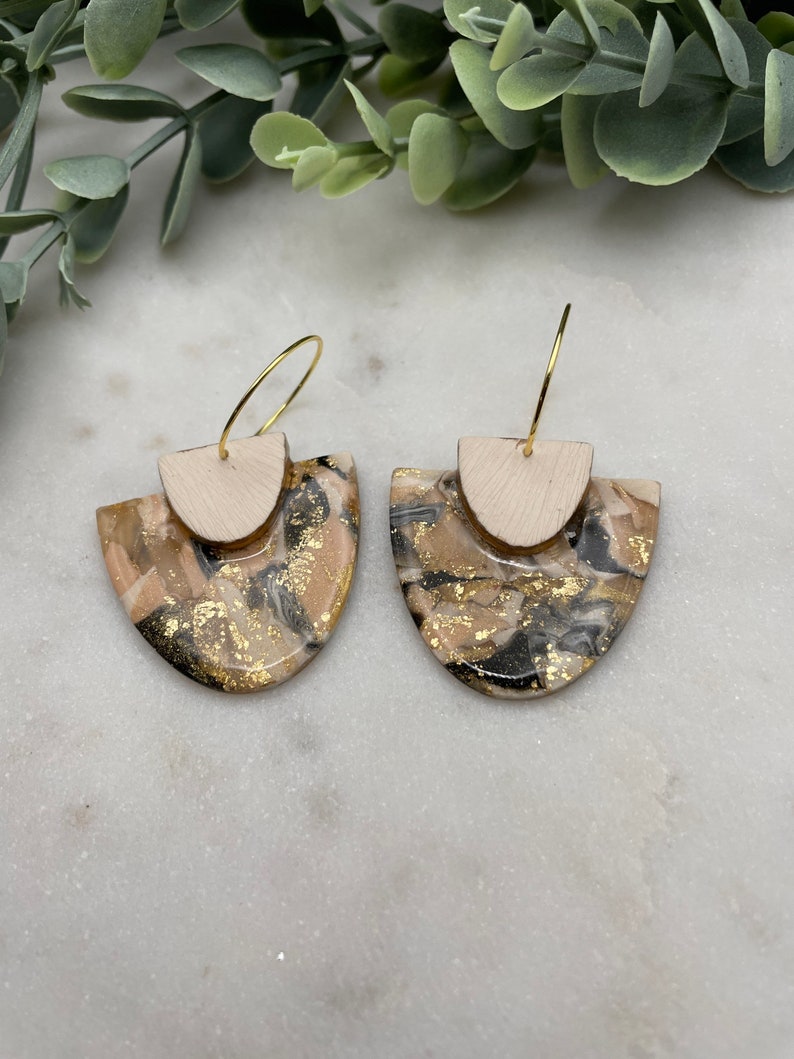 Layered Earrings - Etsy