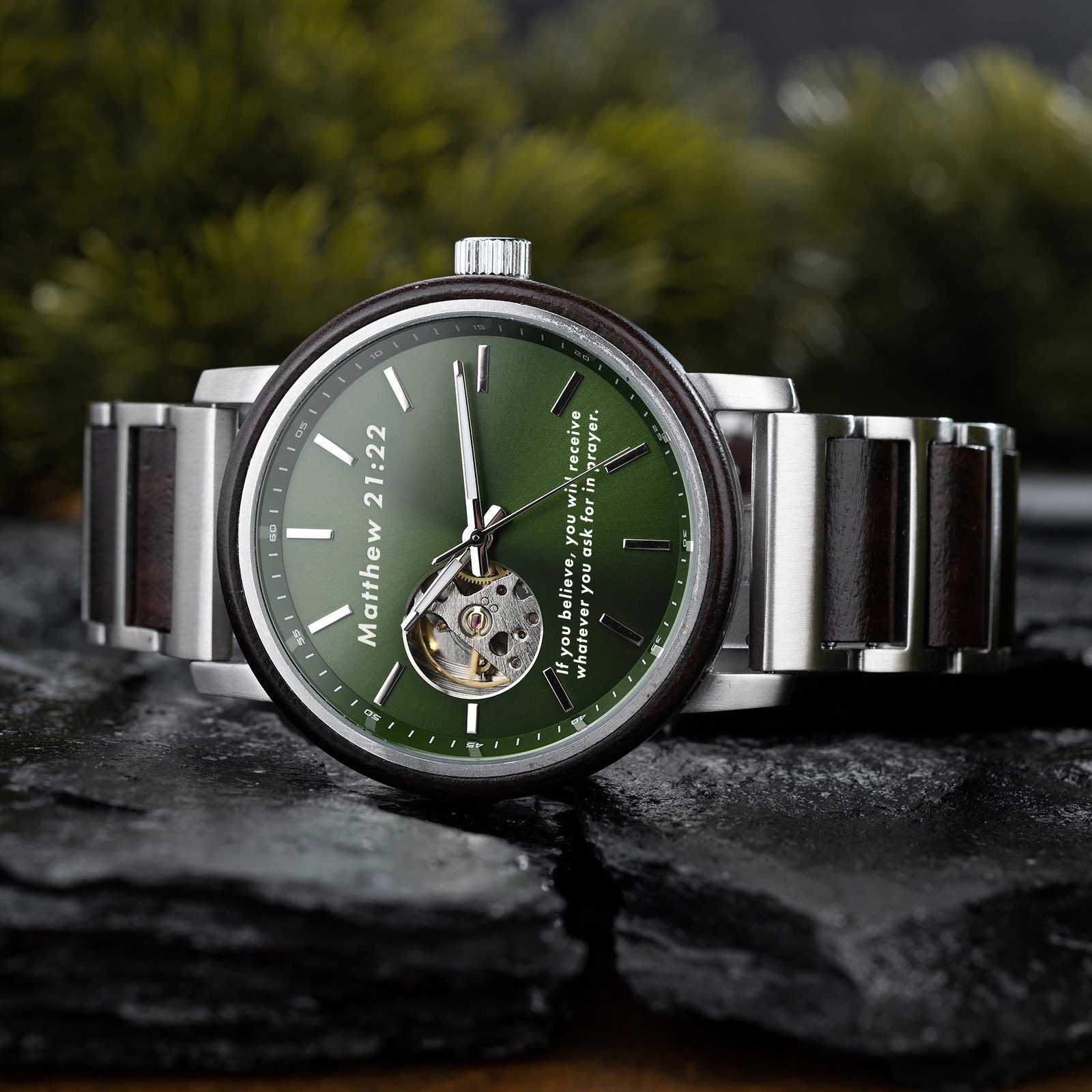 Personalized Bible Verse Watch Custom Engraved Scripture Watch Bible ...