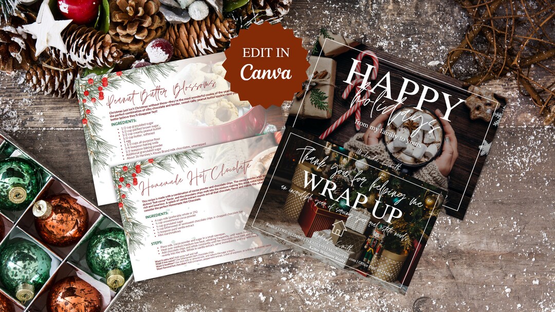 Real Estate Holiday Postcards 8 Pack, Holiday Real Estate Postcards ...