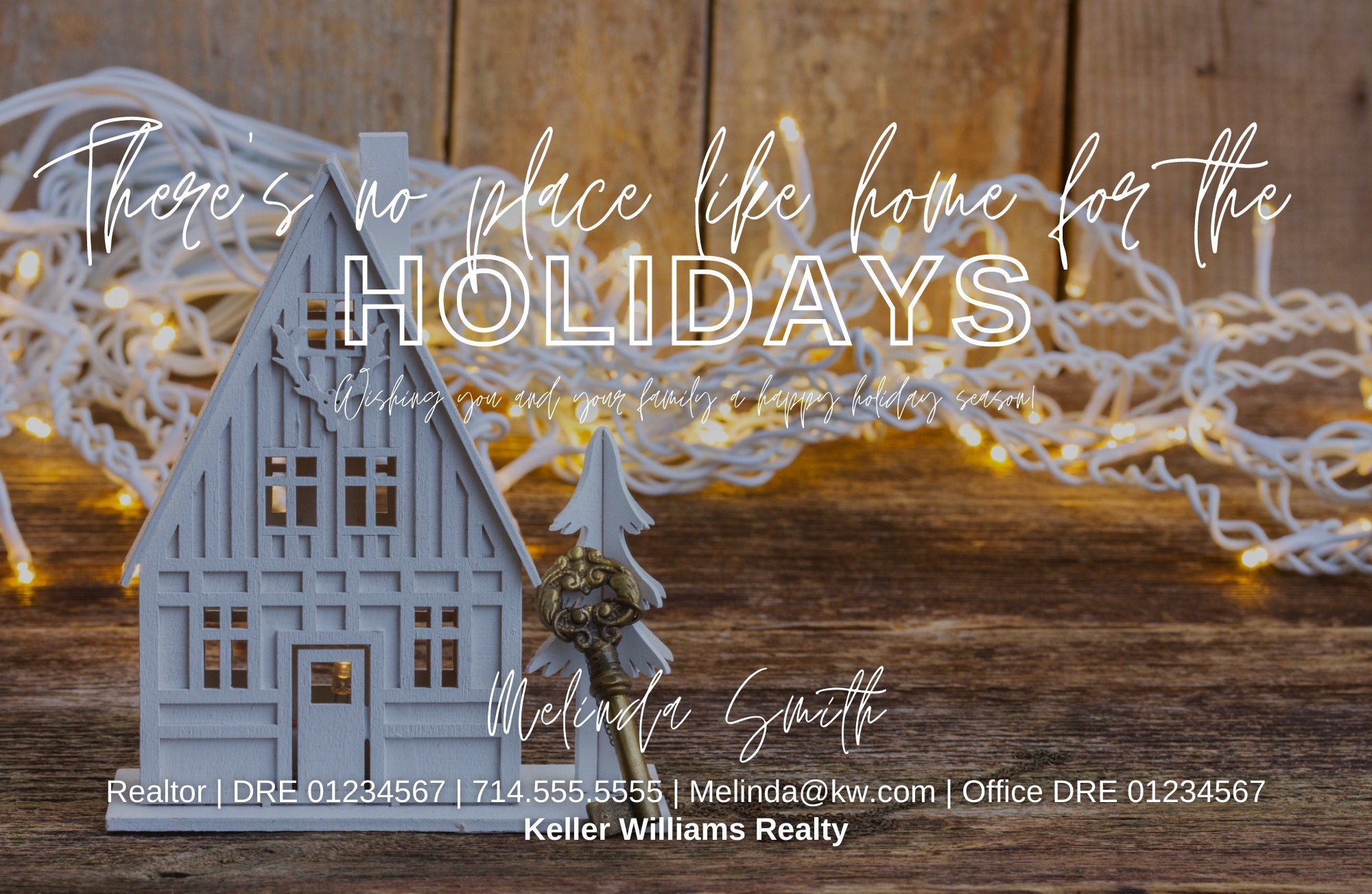 Real Estate Holiday Postcards 8 Pack, Holiday Real Estate Postcards ...