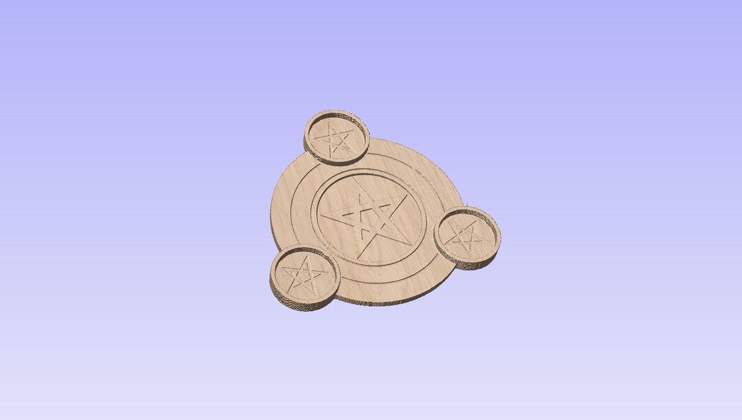 CNC Project - Pentagram Tealight Holders: .crv, .svg, .eps, and .dxf ...