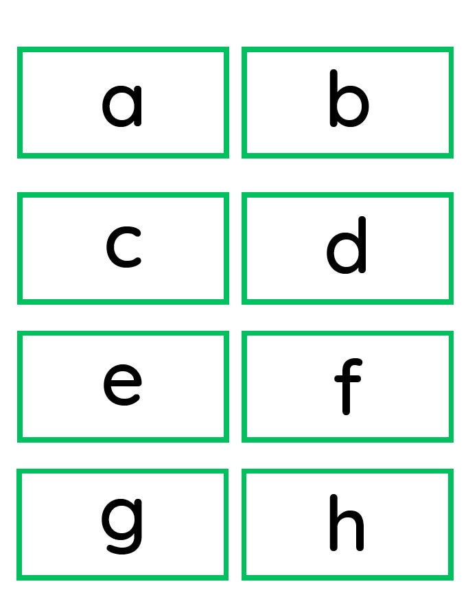 English Alphabet Flash Cards A-Z Printable for Kids - Etsy