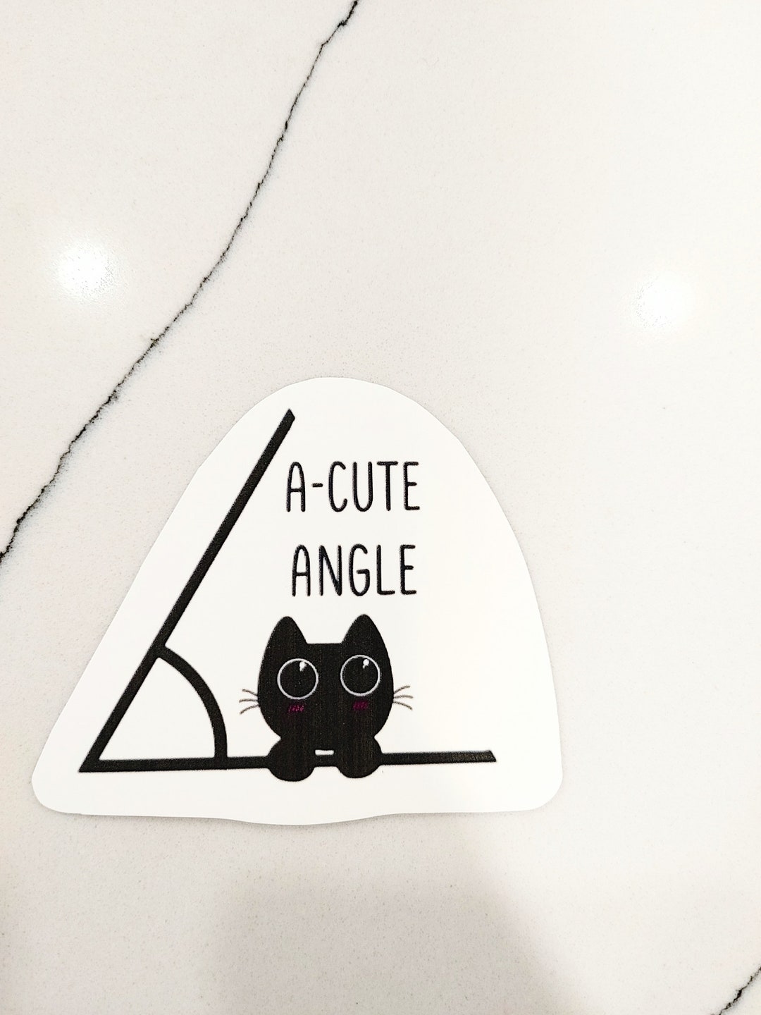 A-cute Angle Sticker Math Pun Sticker FAST Shipping FREE - Etsy