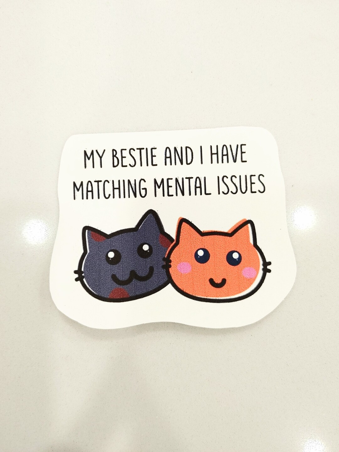 My Bestie and I Have Matching Mental Issues Sticker, Sarcastic Sticker ...