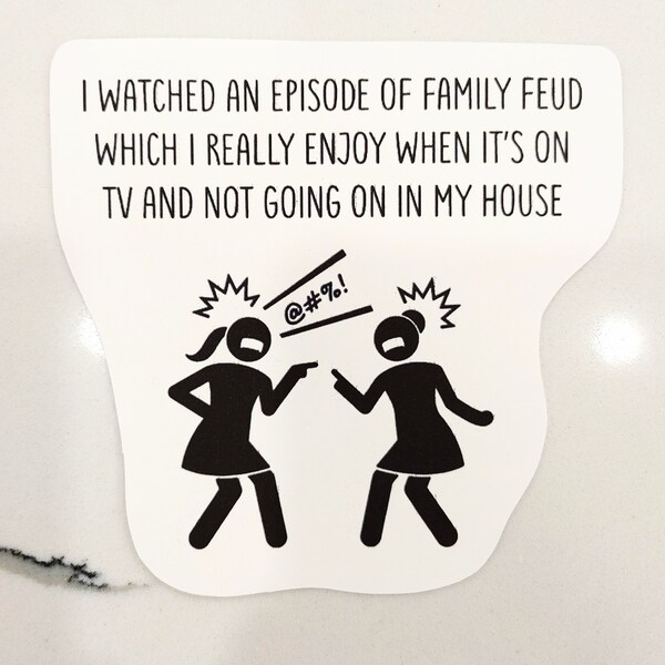 Family Feud Sticker - Etsy