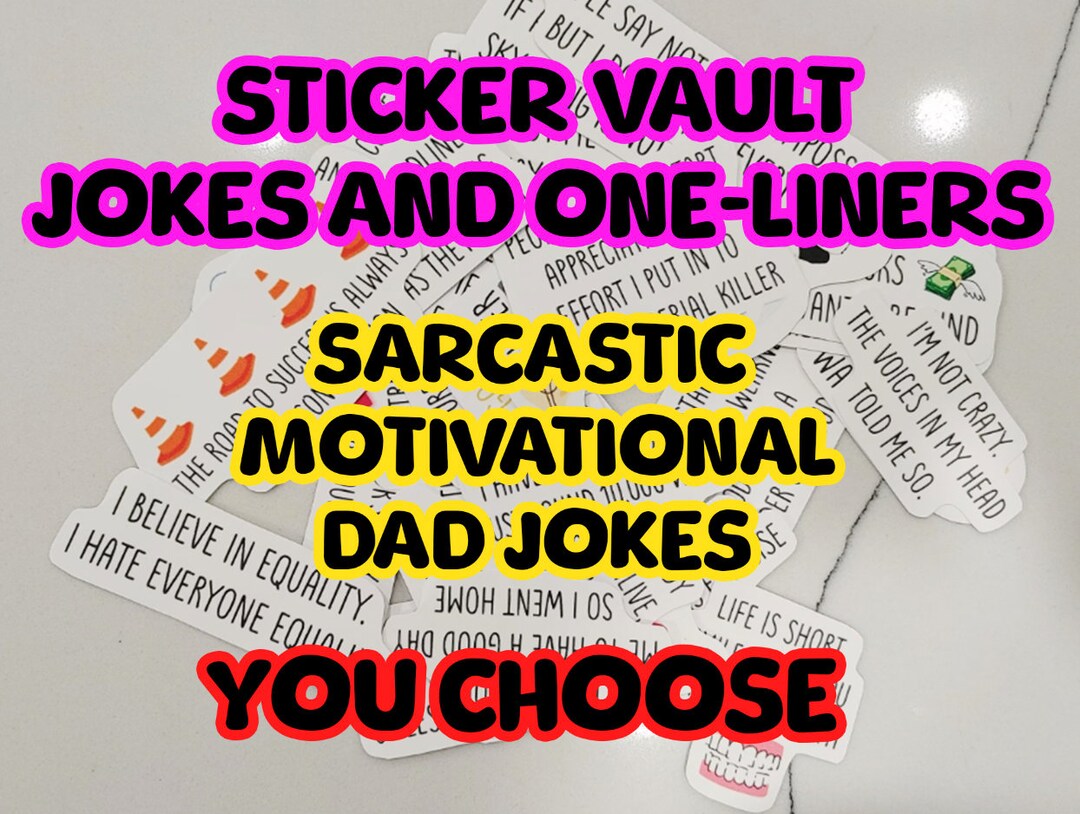 SARCASTIC and MOTIVATIONAL Sticker Bundle, Sticker Pack, Choose From ...