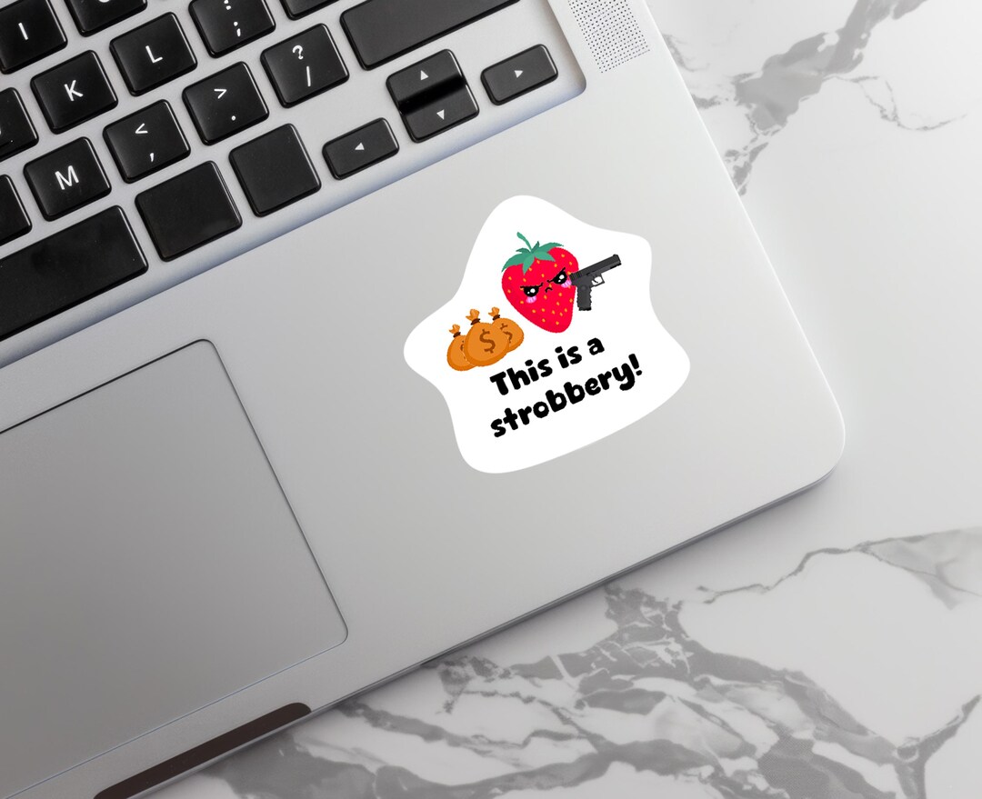 This is a Strobbery STICKER, for Water Bottles, Laptops, Planners ...