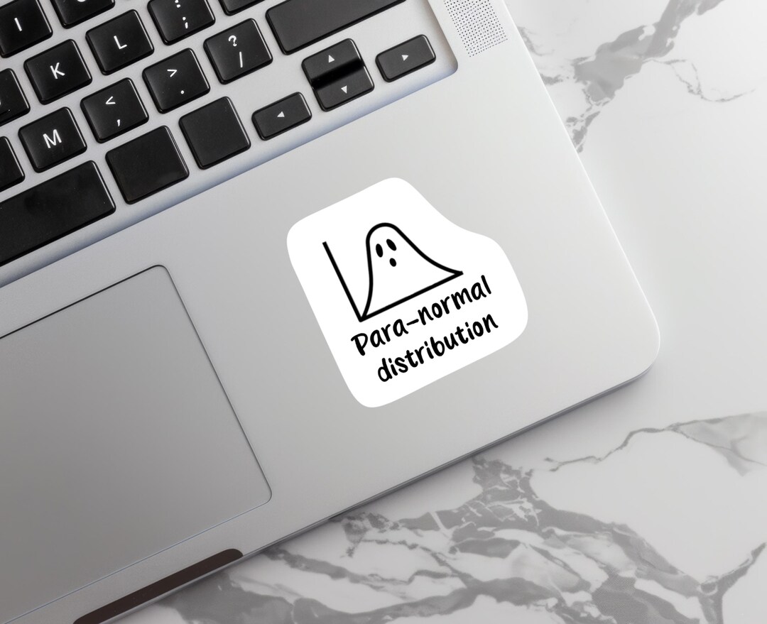 Paranormal Distribution Math STICKER Math, for Water Bottles, Laptops ...