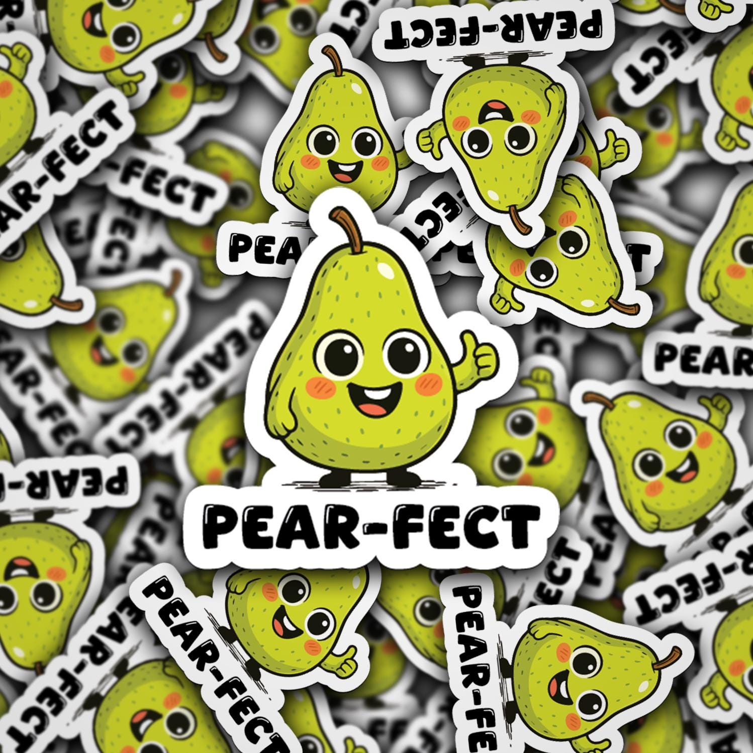 Pear Phone Logo Sticker
