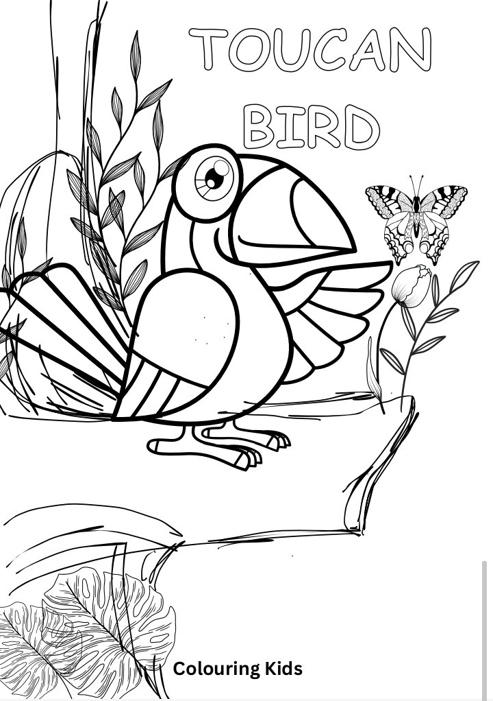 Printable Colouring Drawings All in One ( 4 Pieces) - Etsy