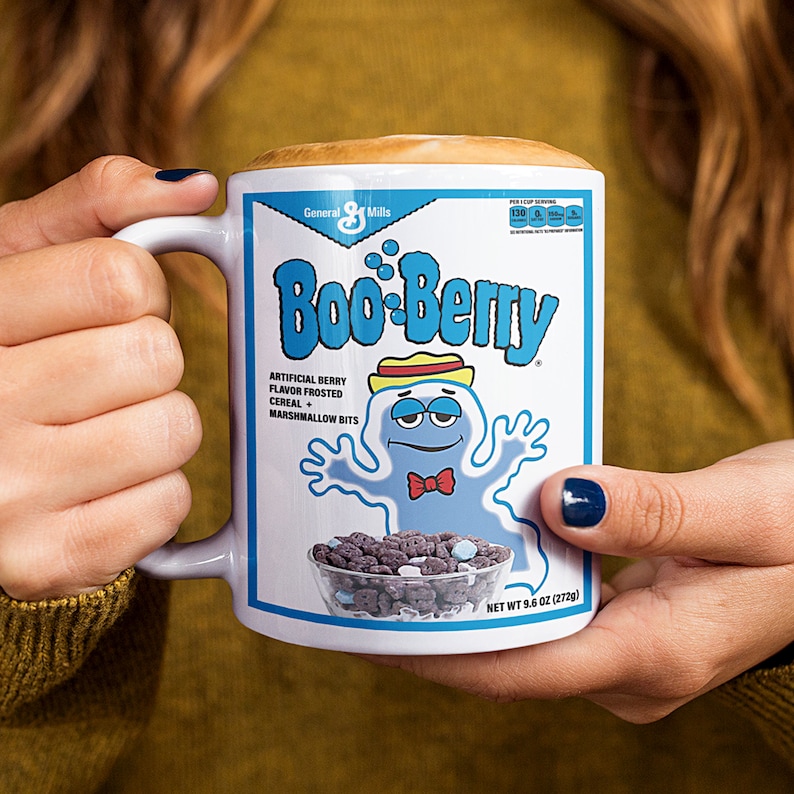Boo-berry Cereal Box Mug: Vintage Halloween Ceramic Mug - Etsy