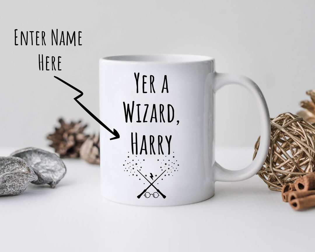 Personalized Yer A Wizard Coffee Mug, Make Your Own, Christmas or ...