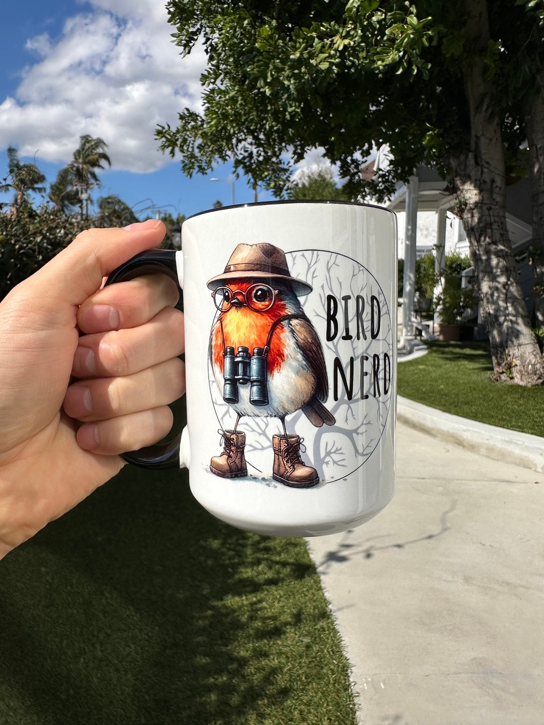 Bird Nerd Coffee Mug, Birding Beverage Cup, Nature Lover, Funny Bird ...