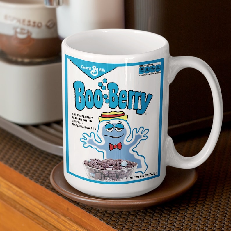 Boo-berry Cereal Box Mug: Vintage Halloween Ceramic Mug - Etsy