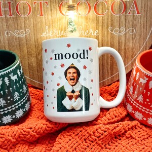 Buddy the Elf Coffee Mug: Christmas Holiday Cheer, Will Ferrell Fan ...