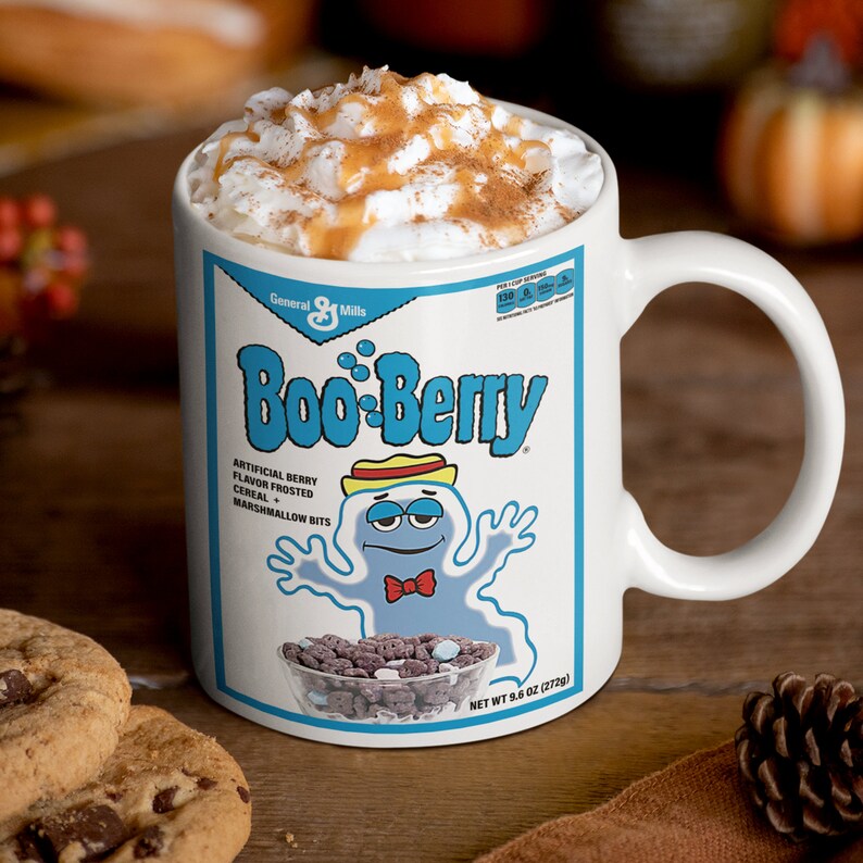 Boo-berry Cereal Box Mug: Vintage Halloween Ceramic Mug - Etsy