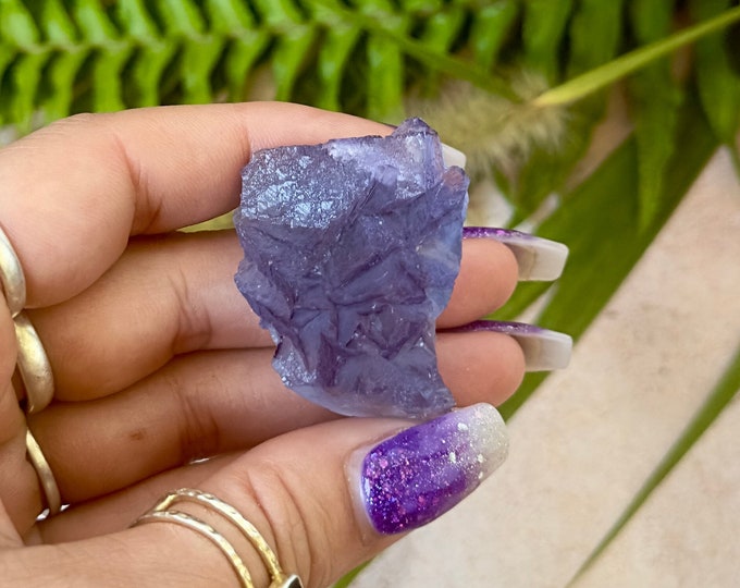 AAA Rare Raw Cubic Blue and Purple Fluorite Specimen From Xianghualing ...