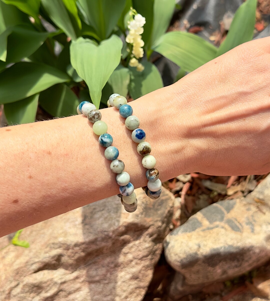 AAA Rare Blue Hackmanite Beaded Bracelet - Choose Size - One (1) High ...