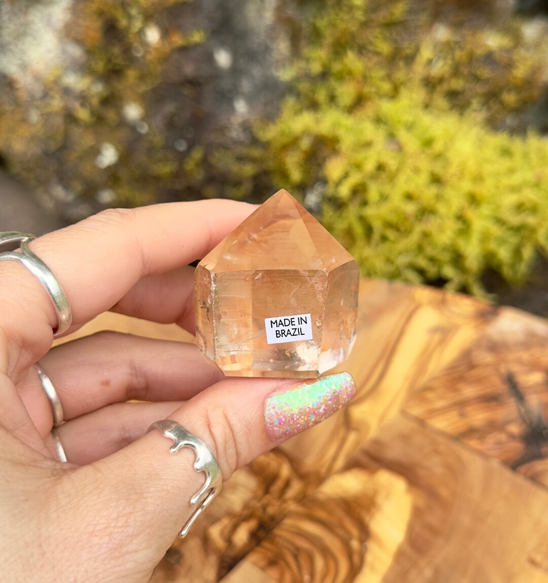 Rare Pink Lithium Quartz Lemurian Tower Polished Tip Crystal Ethically ...