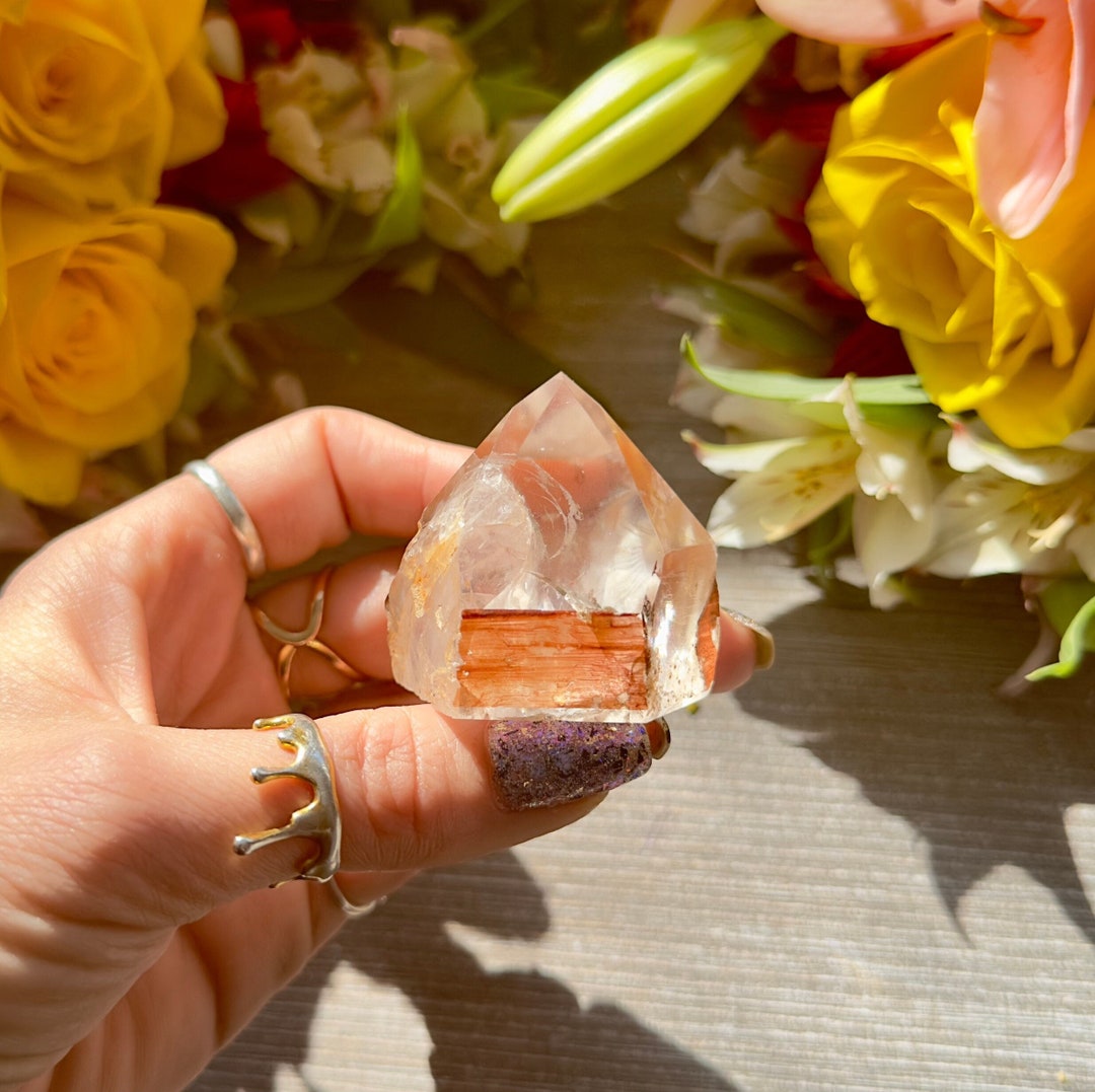 Rare Pink Lithium Quartz Lemurian Tower Polished Tip Crystal - Etsy ...