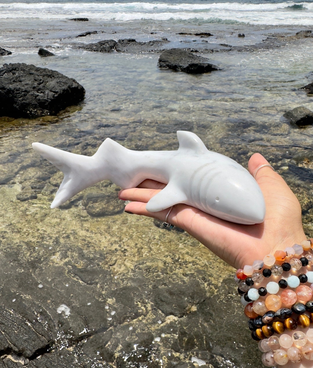 Mexican Marble Shark Carving Beautiful Hand Carved Shark - Etsy