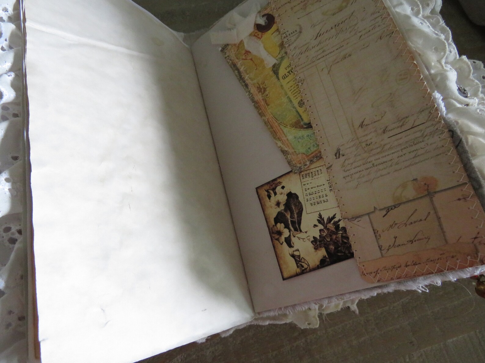 Hard Cover Junk Journal With Hidden Spine Writing Journal and Keepsake ...