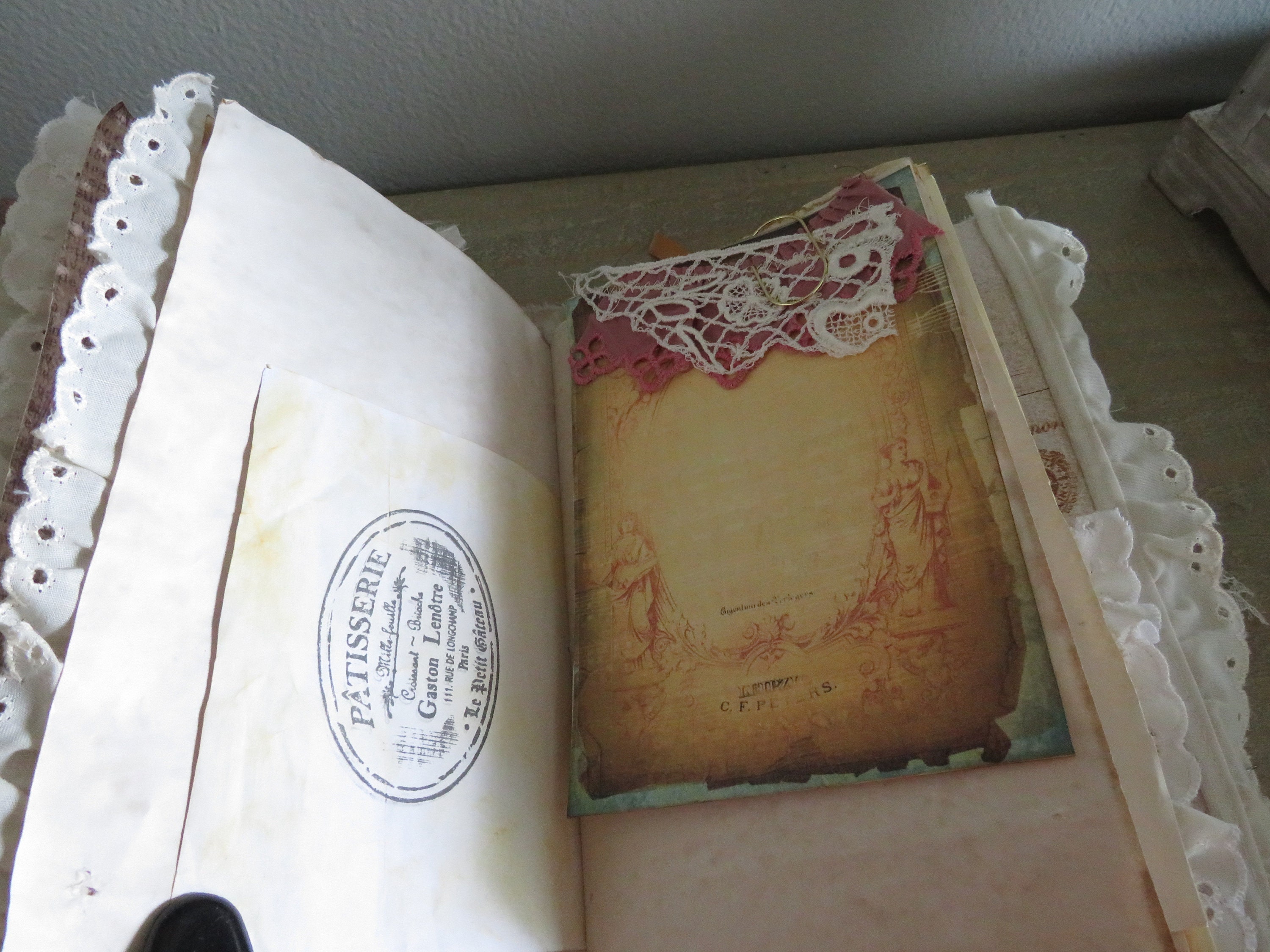 Hard Cover Junk Journal With Hidden Spine Writing Journal and Keepsake ...