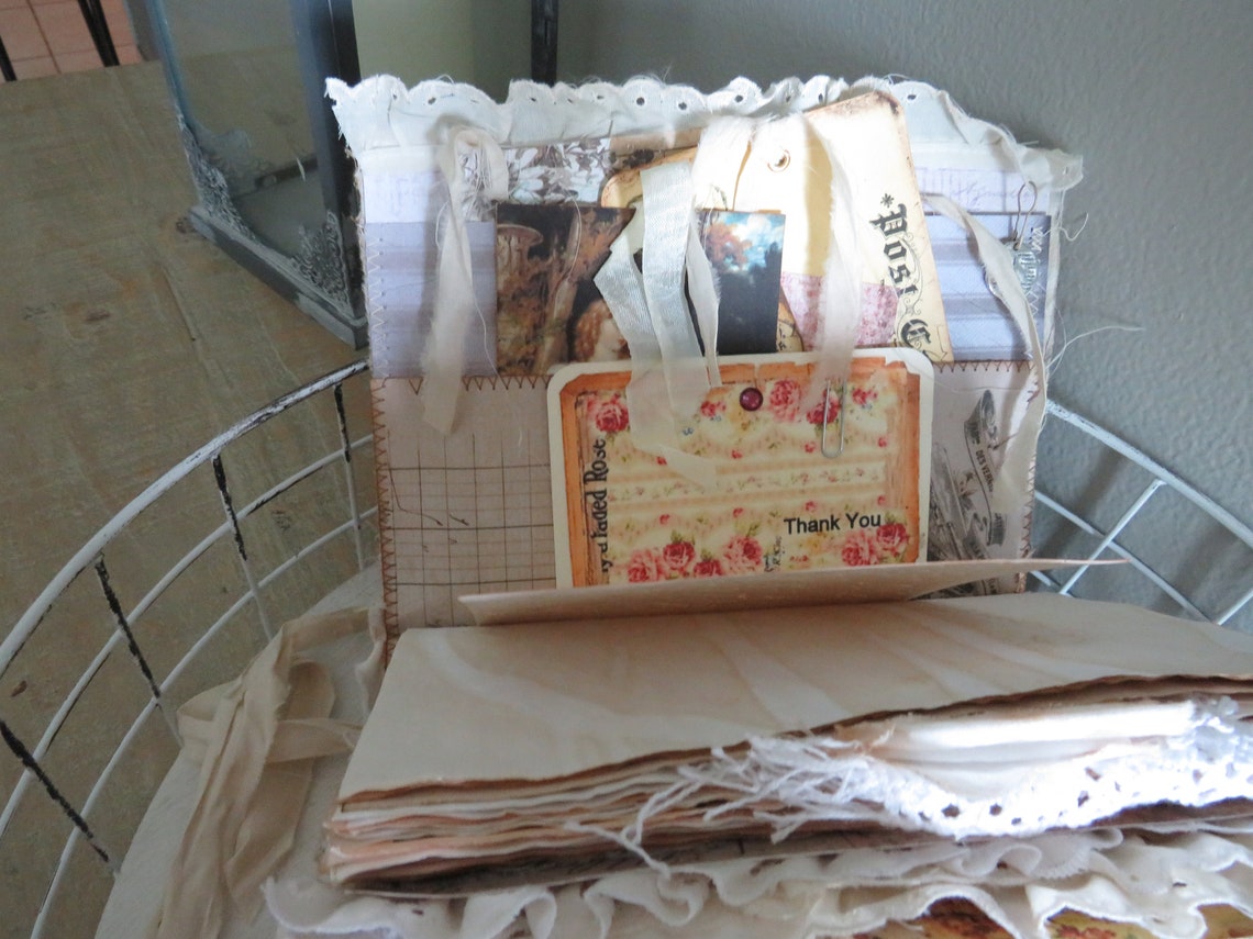 Hard Cover Junk Journal With Hidden Spine Writing Journal and Keepsake ...