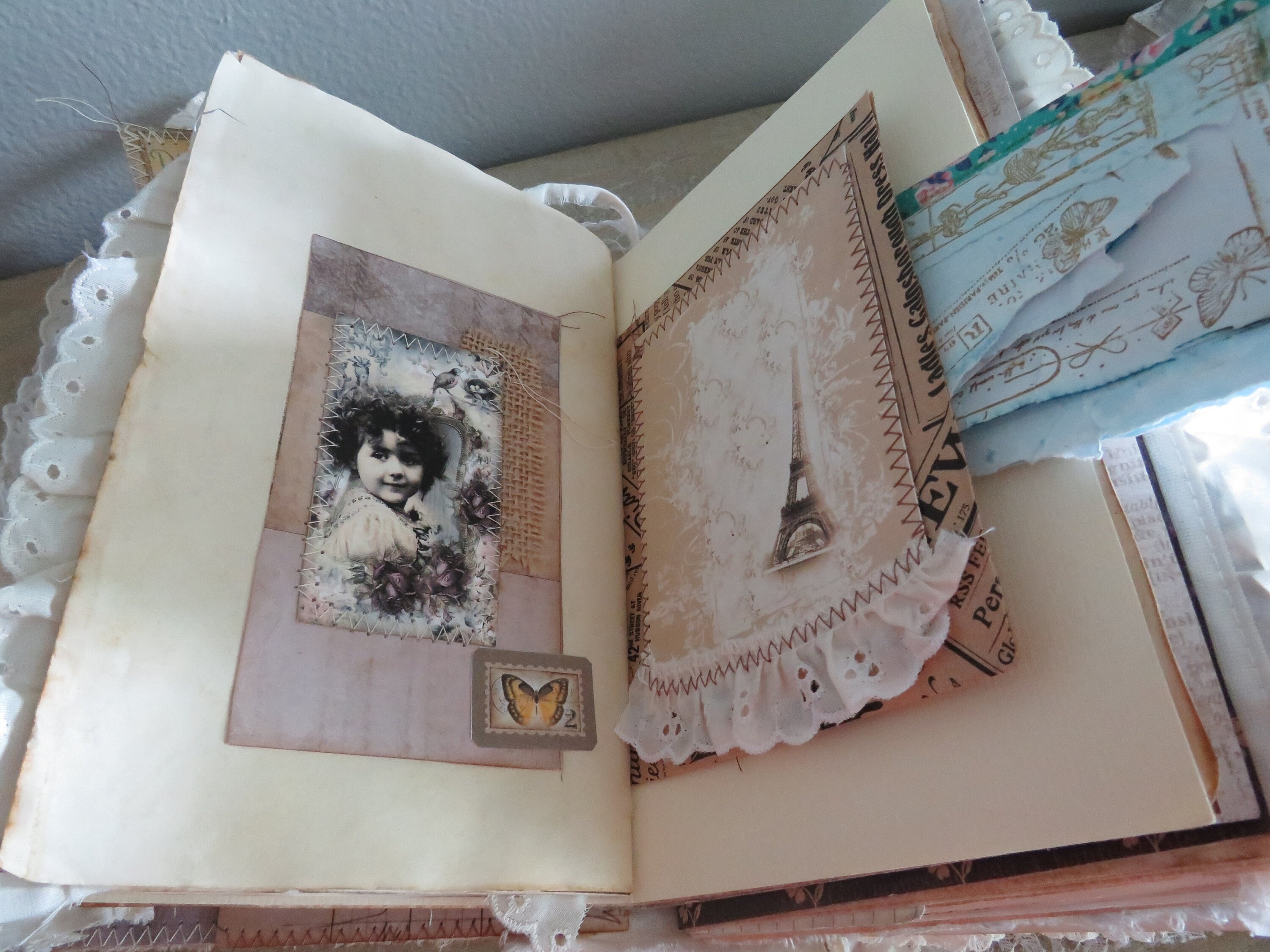 Hard Cover Junk Journal With Hidden Spine Writing Journal and Keepsake ...