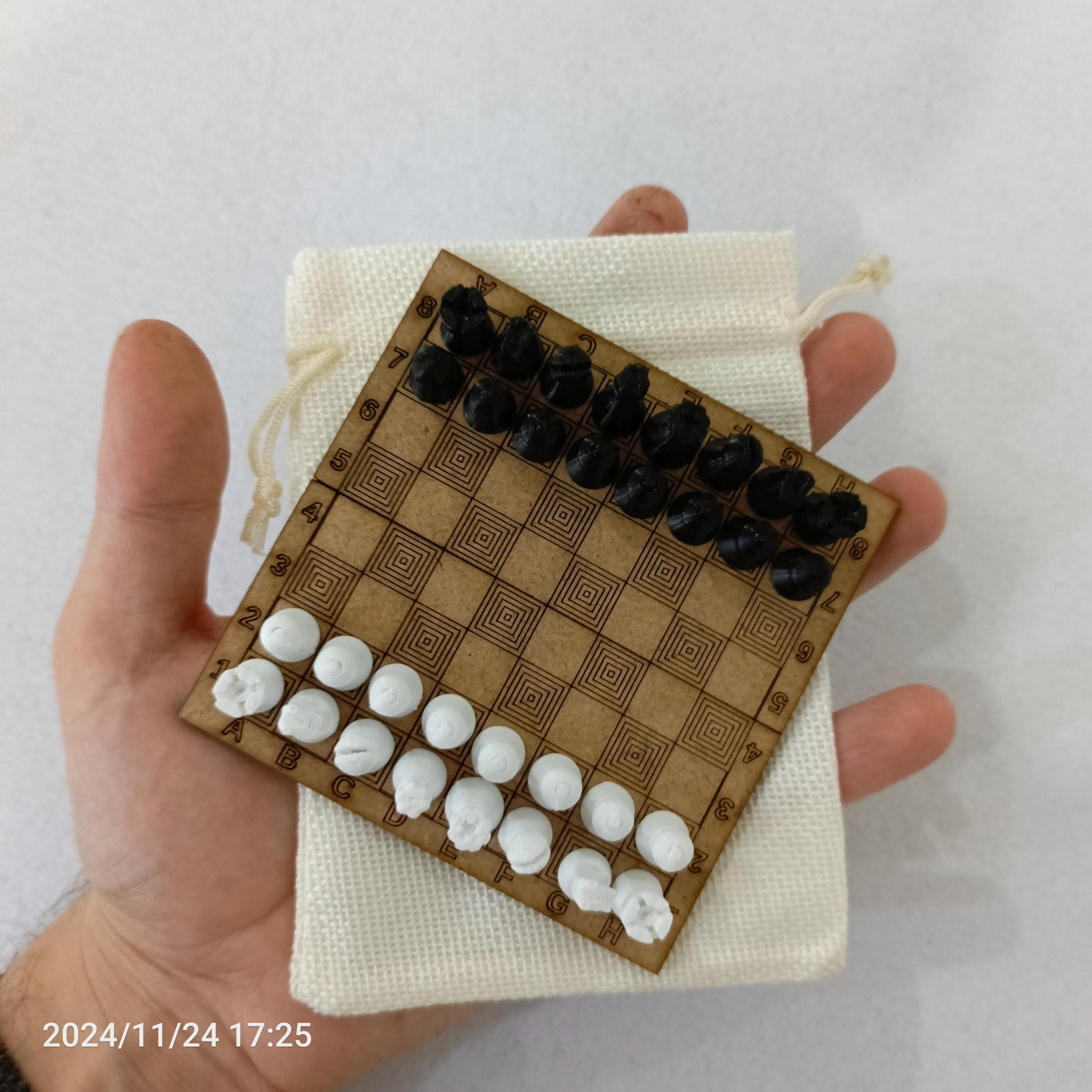 Pocket Chess, Mini Chess Set, Small Gift Chess Set, Chess for Travel ...