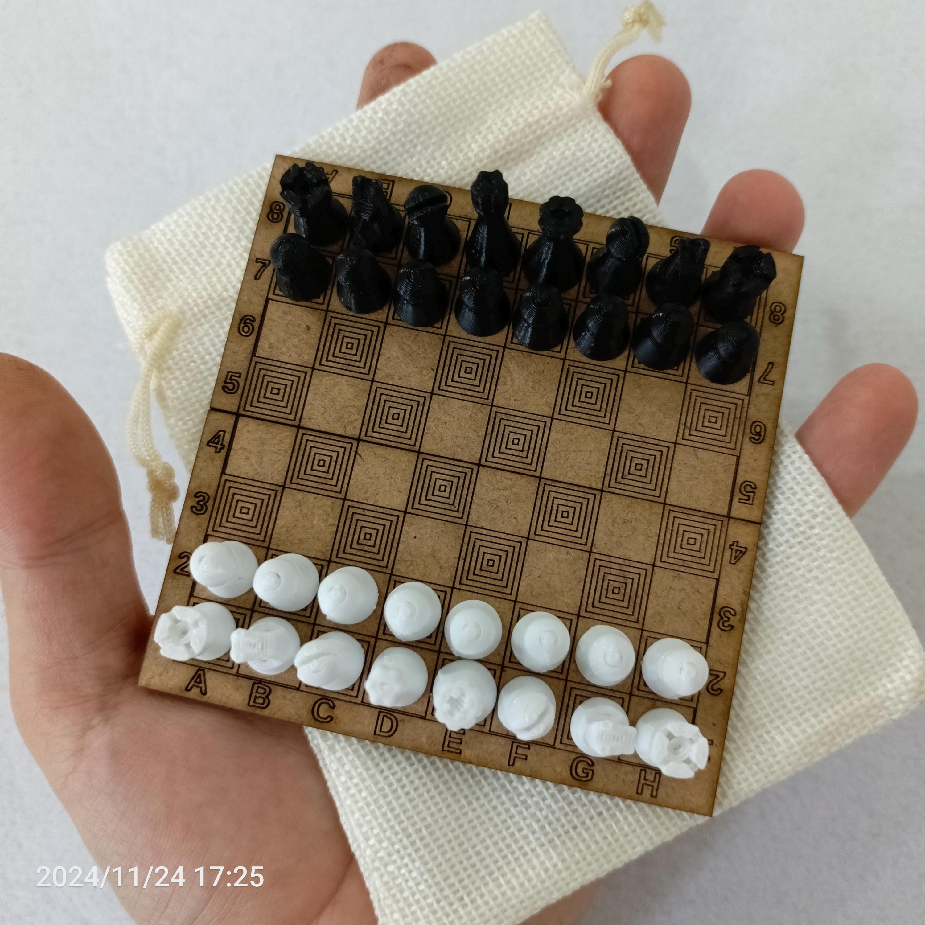 Pocket Chess, Mini Chess Set, Small Gift Chess Set, Chess for Travel ...