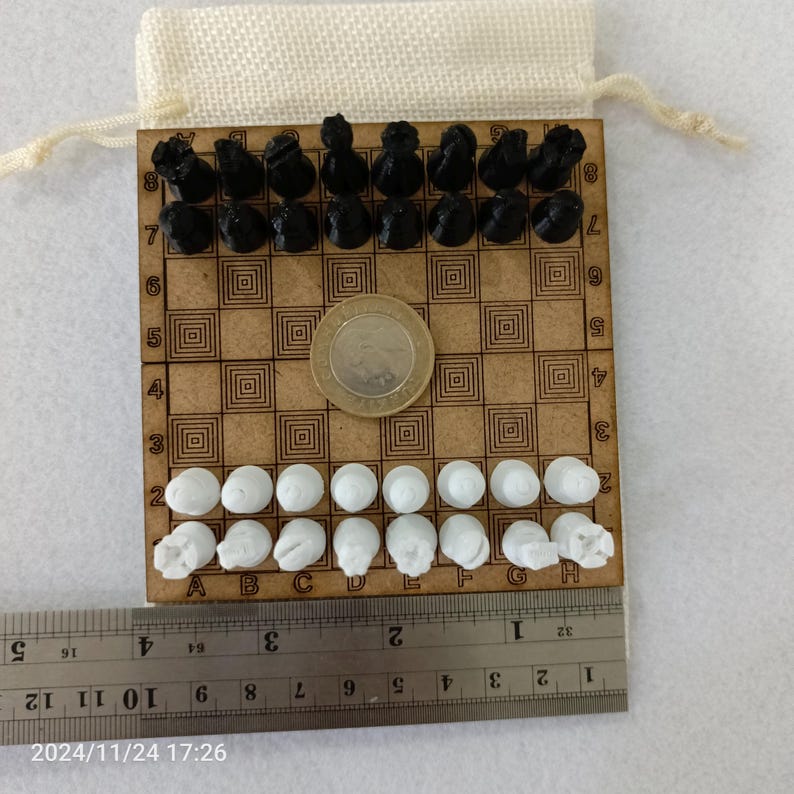 Pocket Chess, Mini Chess Set, Small Gift Chess Set, Chess for Travel ...
