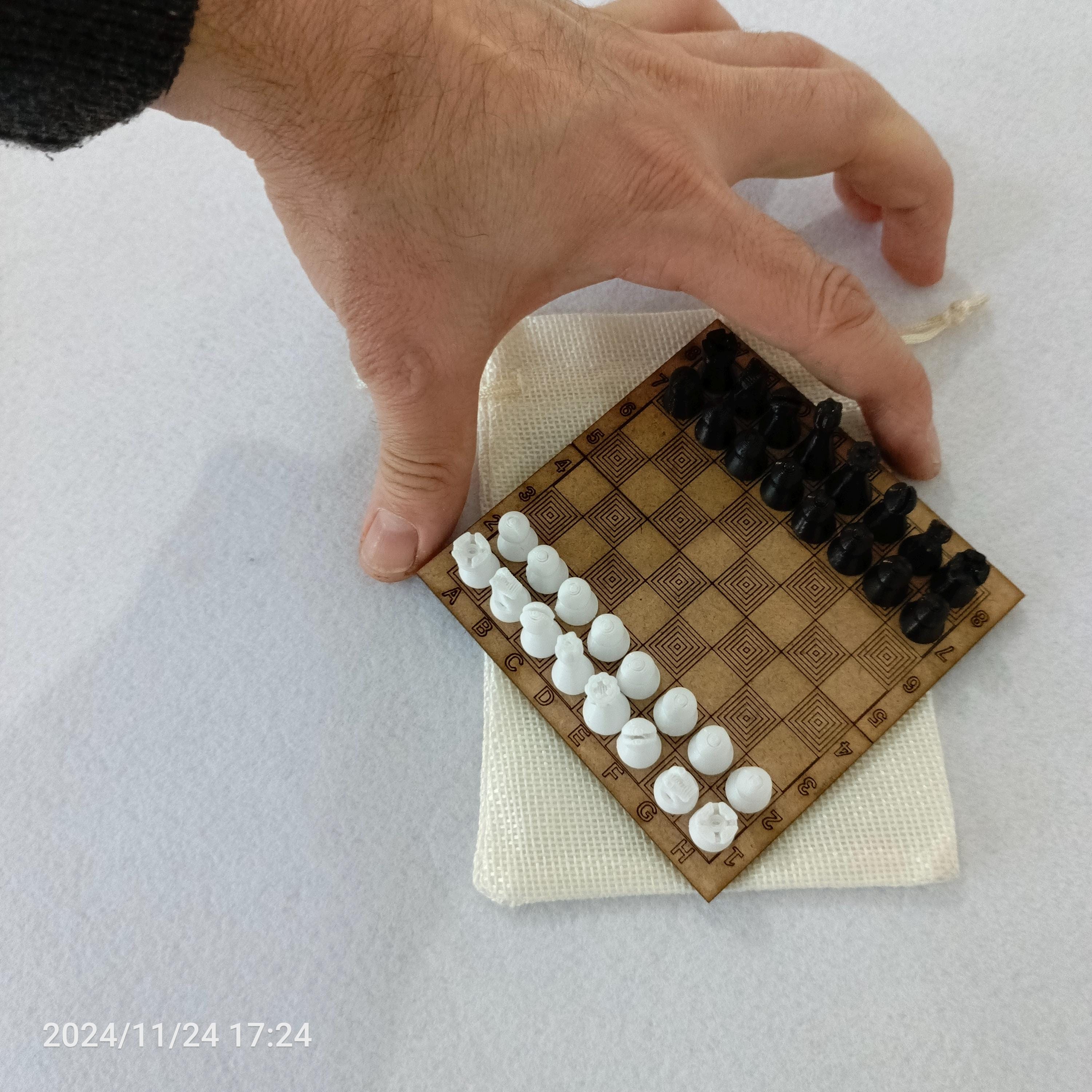 Pocket Chess, Mini Chess Set, Small Gift Chess Set, Chess for Travel ...