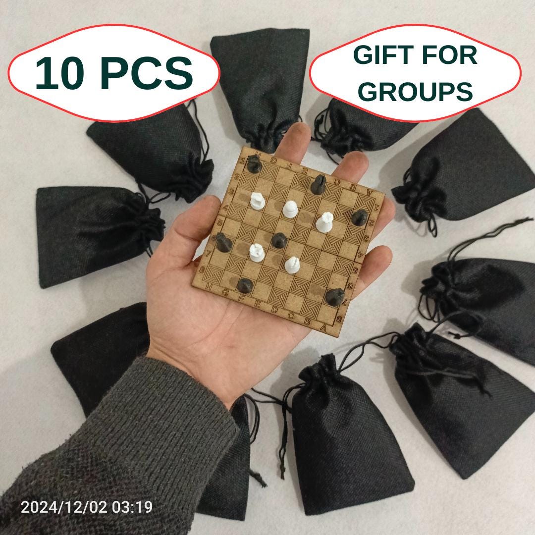 10 Pcs Pocket Chess Mini Chess Set Small Gift Chess Set Chess for ...
